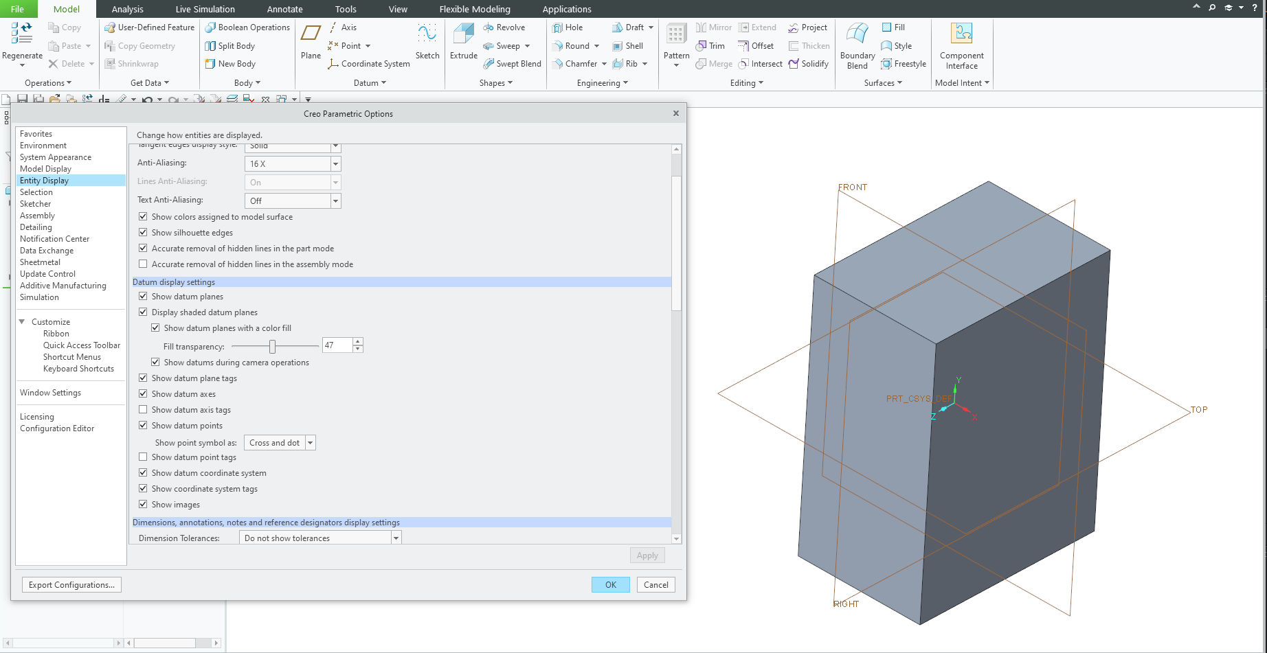 Solved: Display shaded datum plane - PTC Community